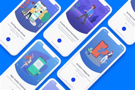 App Onboarding Walkthrough Screens Templates Free