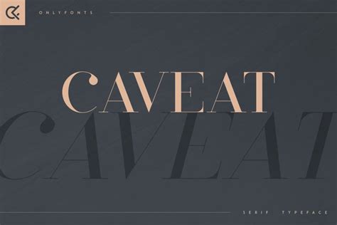 Caveat Luxury Serif Typeface 2192184