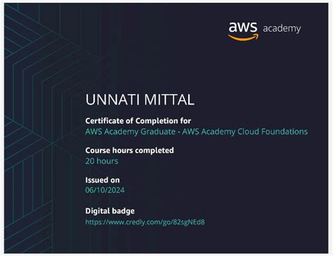 unnati mittal on linkedin hola👋🙋‍♀️ i am excited to share that i have completed the aws cloud…