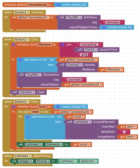 Savingadding Canvas Work To A List Mit App Inventor Help Mit App Inventor Community