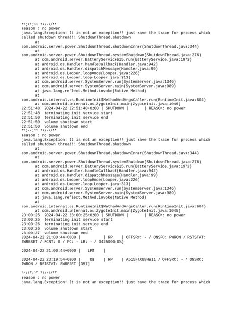 Power Off Reset Reason Backup Download Free Pdf Java Programming