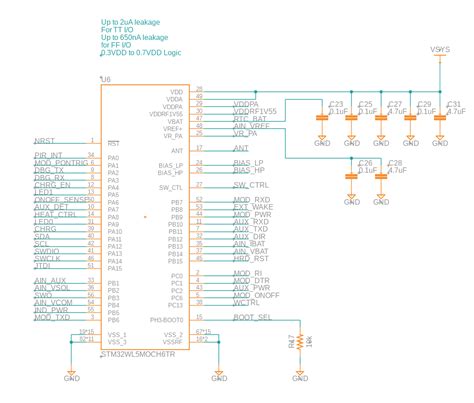 Solved Vref Gpios On Custom Wm7 Stm32wl5moch6tr Pcba No Stmicroelectronics Community