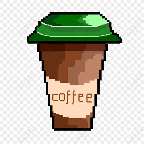 픽셀 아트 차가운 커피 일러스트 음료음식마시다 Png 일러스트 무료 다운로드 Lovepik