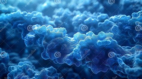 A Deep Dive Into Microbial Life And Cellular Structures In Oceans Stock