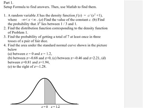 Solved Part 1 Setup Formula To Find Answers Then Use Chegg Com