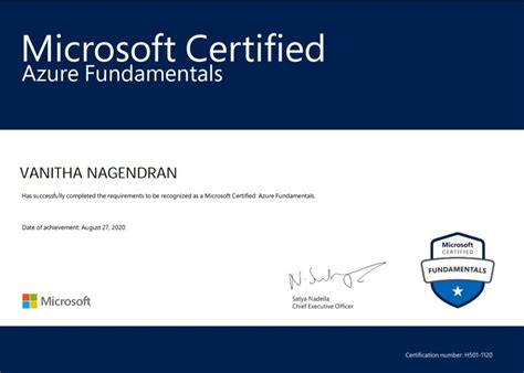 Vanitha N On Linkedin Microsoftcertification Azure
