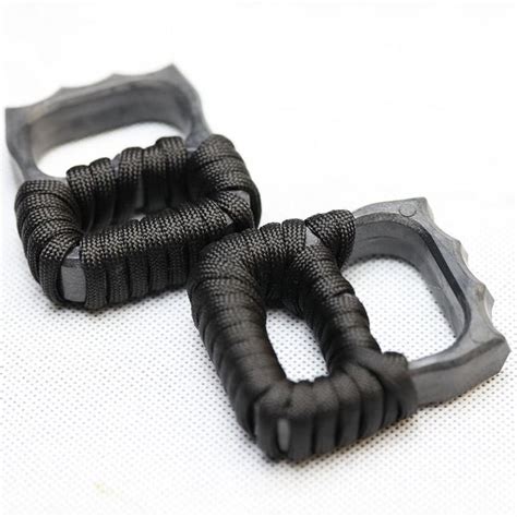 One Pair Abs Plastic Two Finger Brass Knuckles Cakra Edc Gadgets