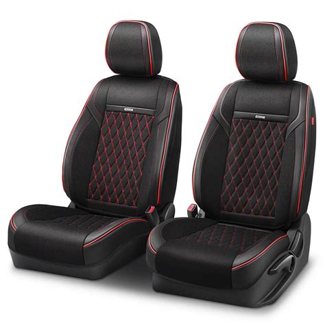 Universal Xt Diamond Series Front Bucket Seat Covers Black Leatherette