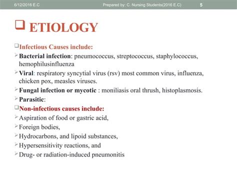 Pneumonia Pathophysiology Details Ppt Free Ppt