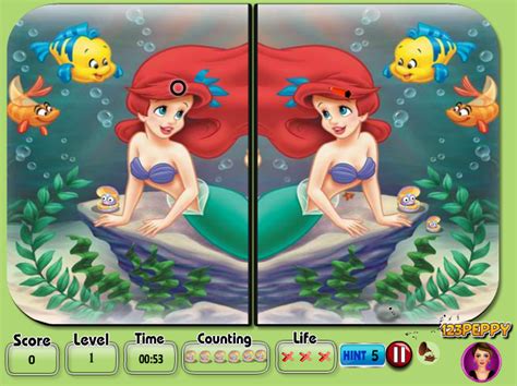 Princess Ariel Spot The Difference Play Online On Flash Museum 🕹️