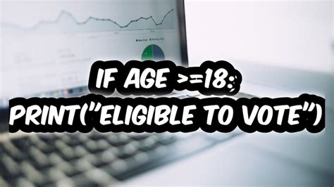 Check Vote Eligibility Using Python Python Program Python