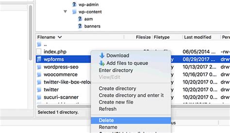 How To Fix Destination Folder Already Exists Error In Wordpress