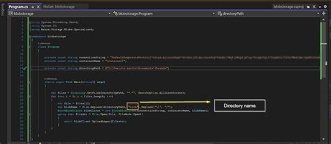 Net Unable To Upload Files Under Mentioned Blob Using C Stack
