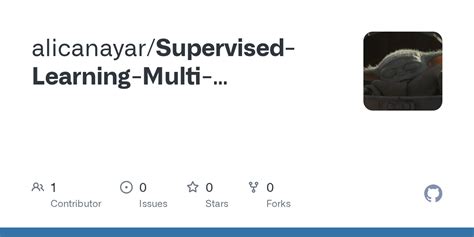 github alicanayar supervised learning multi classification