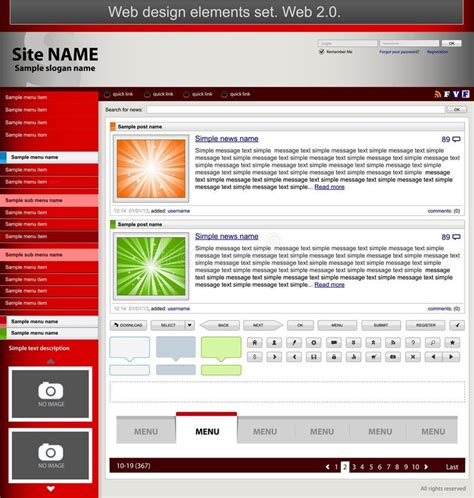 Pagination Illustration Stock Illustrations 1183 Pagination