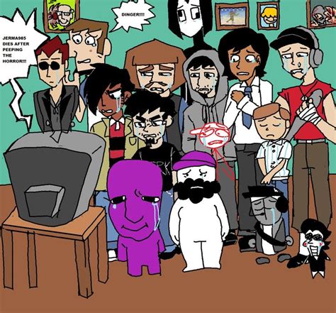 Jerma Dies Peeping The Horror En 2024 Cómics Dibujos