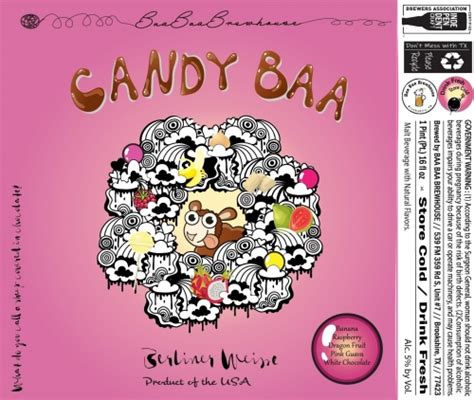 Candy Baa Raspberry Banana Pink Guava Dragon Fruit And White Chocolate Baa Baa Brewhouse