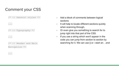 Structuring Your Css For Maintainability Rules And Guile Lines To Write Css Ppt