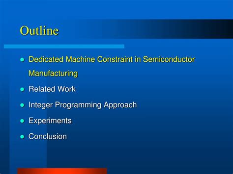 Ppt Scheduling For Dedicated Machine Constraint Using Integer Programming Powerpoint
