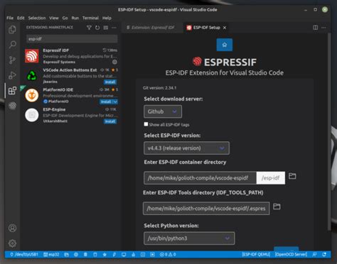 Using Vscode For Esp Idf And Golioth The Golioth Developer Blog