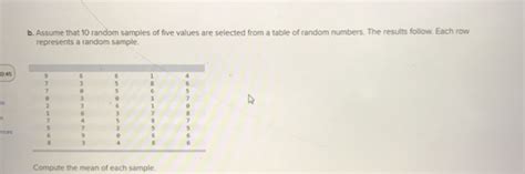 Solved Appendix B 4 Is A Table Of Random Numbers That Are