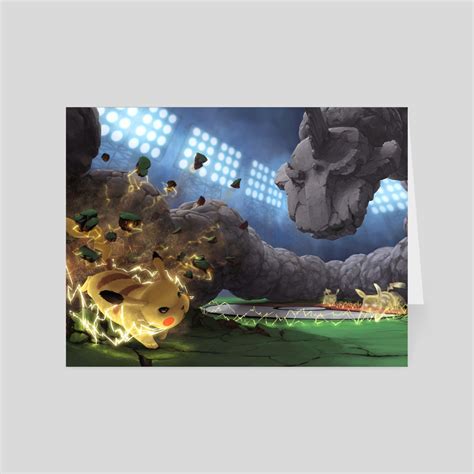 Pikachu Vs Onix A Card Pack By Igor Carteret Inprnt