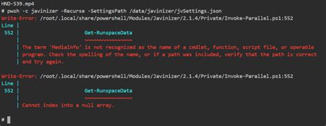Bug Mediainfo Doesnt Work On Linux · Issue 146 · Javinizerjavinizer