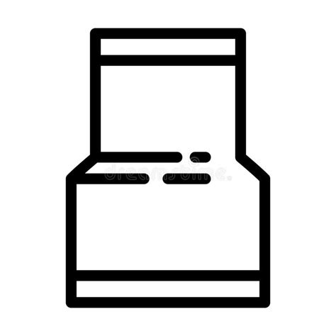 Construction Pipeline Line Icon Vector Illustration Stock Vector Illustration Of Black