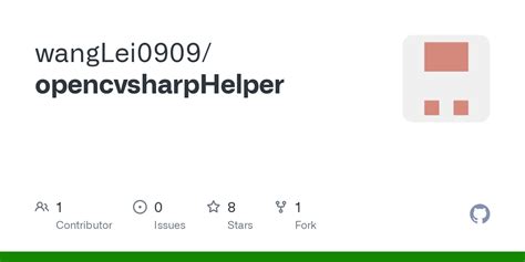Github Wanglei Opencvsharphelper