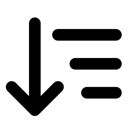 Sort Ascending Vector Svg Icon Svg Repo