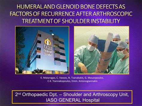 Humeral And Glenoid Bone Defects As Factors Ppt