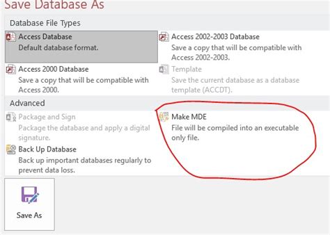 Mde File In Ms Access