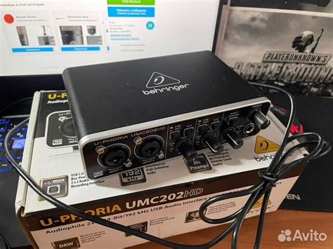 Внешняя звуковая карта Behringer U-phoria umc202hd купить в Москве ...
