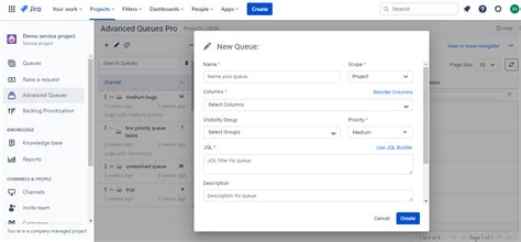 creating an advanced queue appbox support