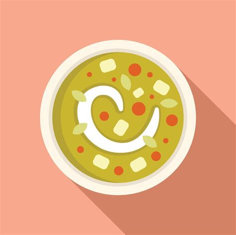Culinary New Cream Soup Icon Flat Vector Cuisine Lunch 40269861 Vector