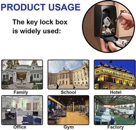 Secure Key Box Superior Large Keys Box Key Safe With 4 Digit Numeric Code Wall Mounted Secure