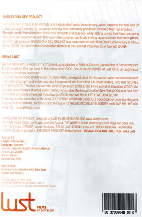 Barcelona Sex Project DVD Porn Movies Streams And Downloads