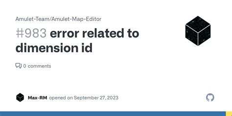 Error Related To Dimension Id Issue Amulet Team Amulet Map