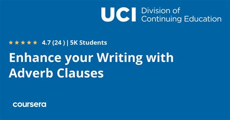 Enhance Your Writing With Adverb Clauses Coursya