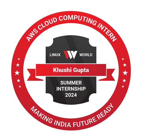 Khushi Gupta On Linkedin Awscloudinternshipbyvimaldaga Vimaldaga Proudmoment Linuxworld