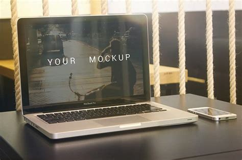 Macbook Pro In Office Bundle Mockup World