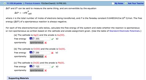 Solved Delta G Degree And E Degree Can Be Said To Measure Chegg Com