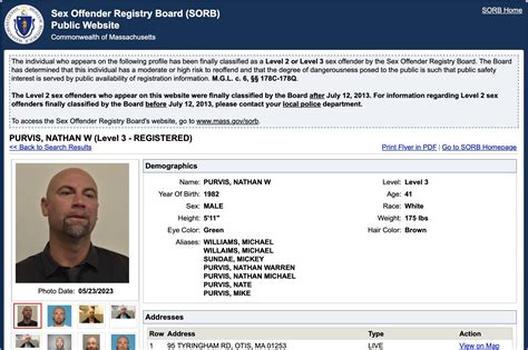 Police Department Fully Aware Of Level 3 Sex Offender Back In The