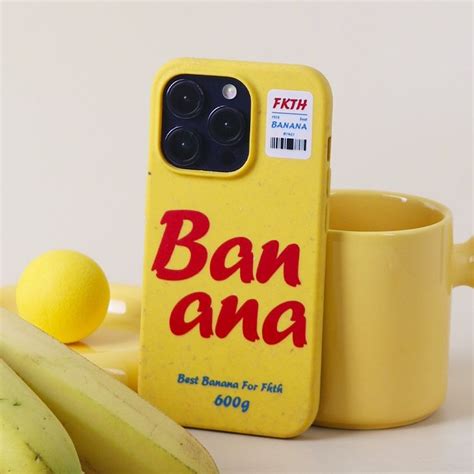 Degradable Yellow Banana Phone Case For Iphone 14promax 13 All