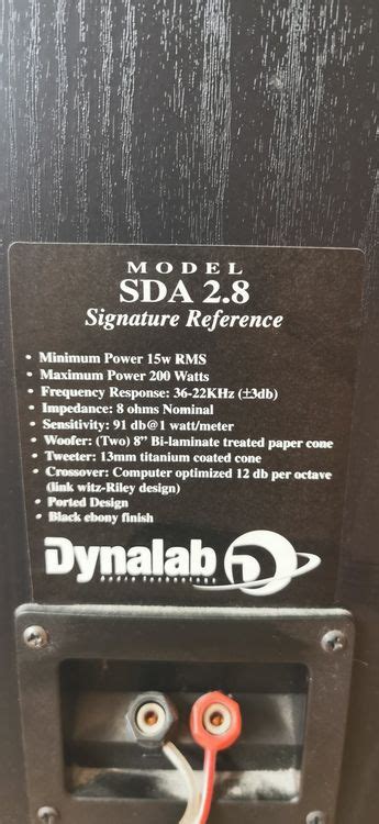 Dynalab Audio Technologies Sda 2 8 Standlautsprecher Kaufen Auf Ricardo