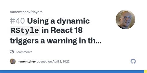 Using A Dynamic Rstyle In React Triggers A Warning In The Console