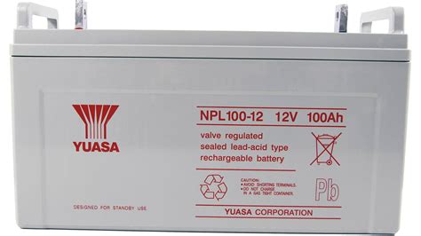 Yuasa Npl100 12 Np100 12 Bleiakku 12v 100ah Blei Vlies Agm B X H X T