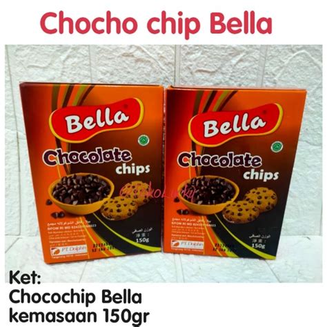 Jual Choco Chip Bella Kemasaan 150gr Choco Chip Paku Choco Chip Kue Shopee Indonesia