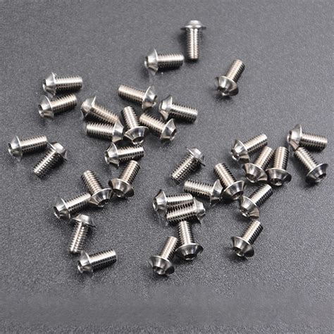 Minish Cap 4 Boulons M5x25 Mm En Titane Ti Or Tête Hexagonale Pour