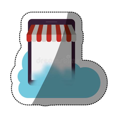 Tablet And Cloud Computing Design Stock Illustration Illustration Of